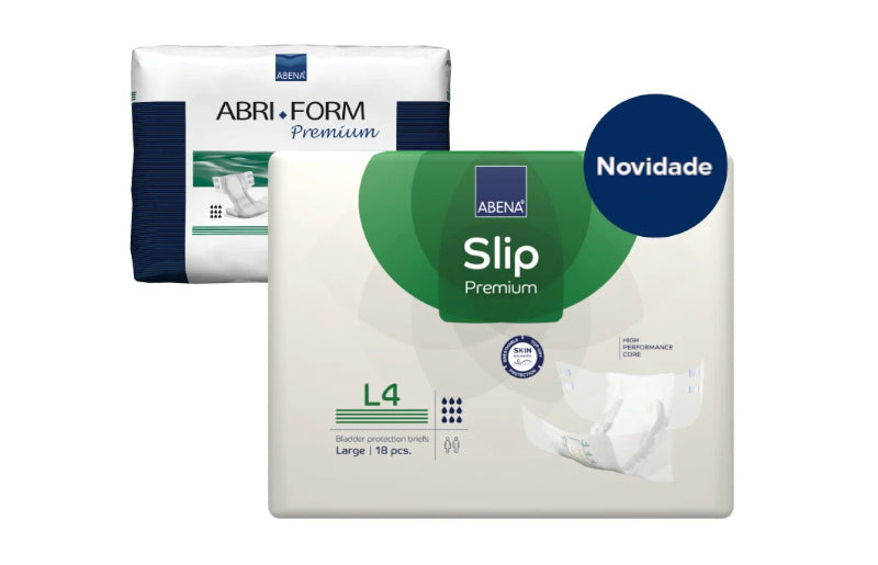 Fraldas Abena Slip Premium L4 - 18 Unidades – Mundo das Fraldas